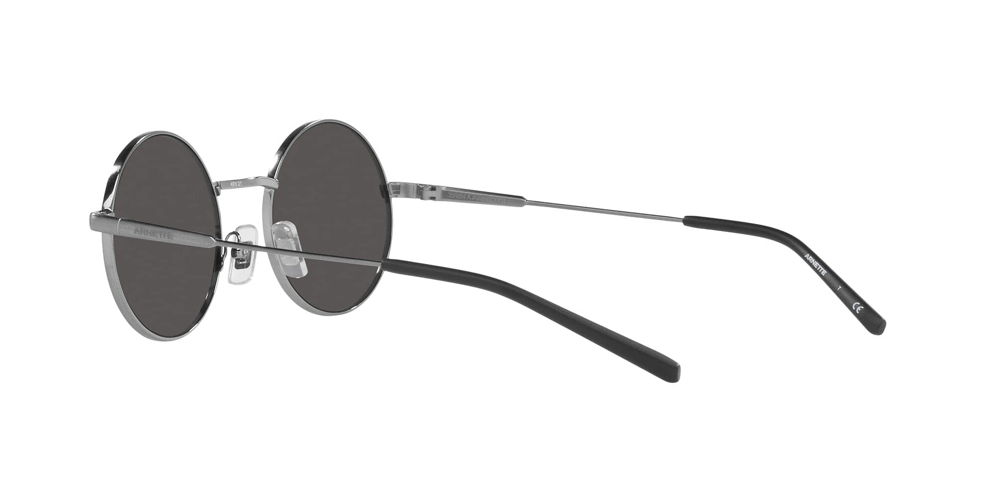 ARNETTE Man Sunglasses Brushed Gunmetal Frame, Dark Grey Lenses, 49MM