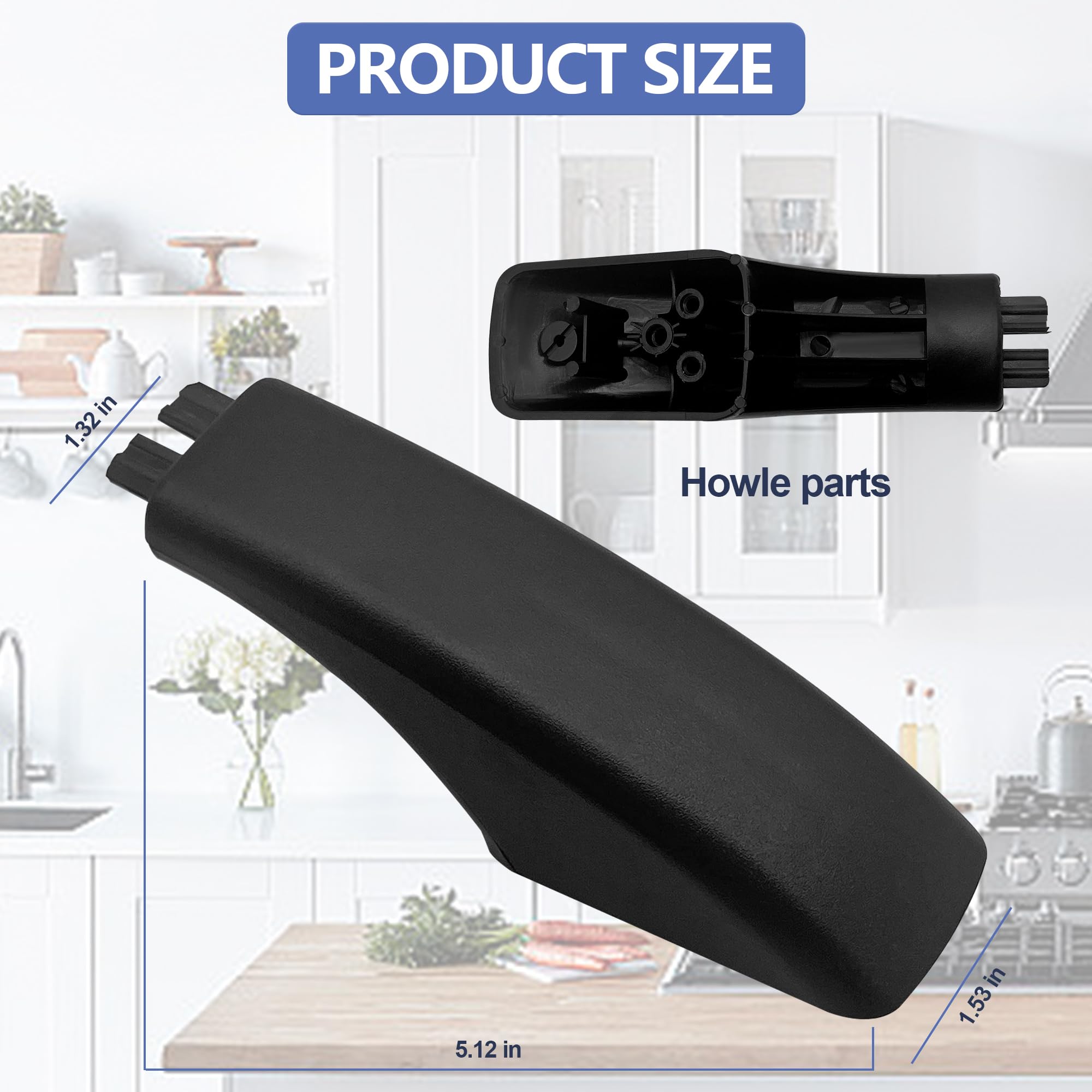WB07X10034 2 Pack Oven Handle end caps Replacement Fits GE General Electric Stove Oven Door Handle Replaces AP3623187, 242863, AH229187, EAP229187,