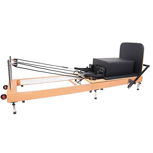 ARKANTOS Pilates Reformer Pro, Studio Grade Pilates Machine Bundle with Reformer Accessories, Reformer Box, Cardio Rebounder, Padded Jump Board