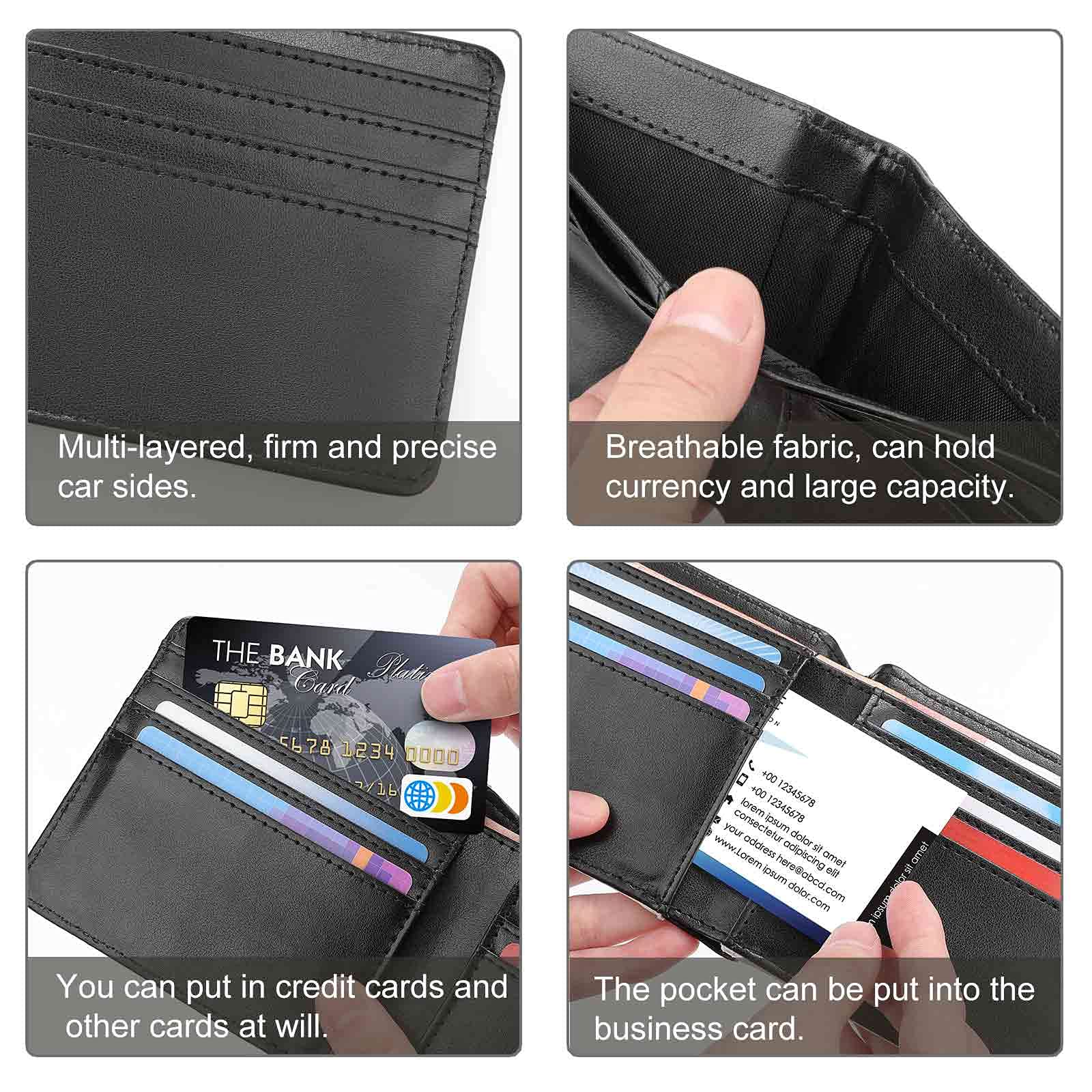 Mens Short Wallet Serbia Flag Bifold Leather Wallets Purse Minimalist Card Holders Coin Purses