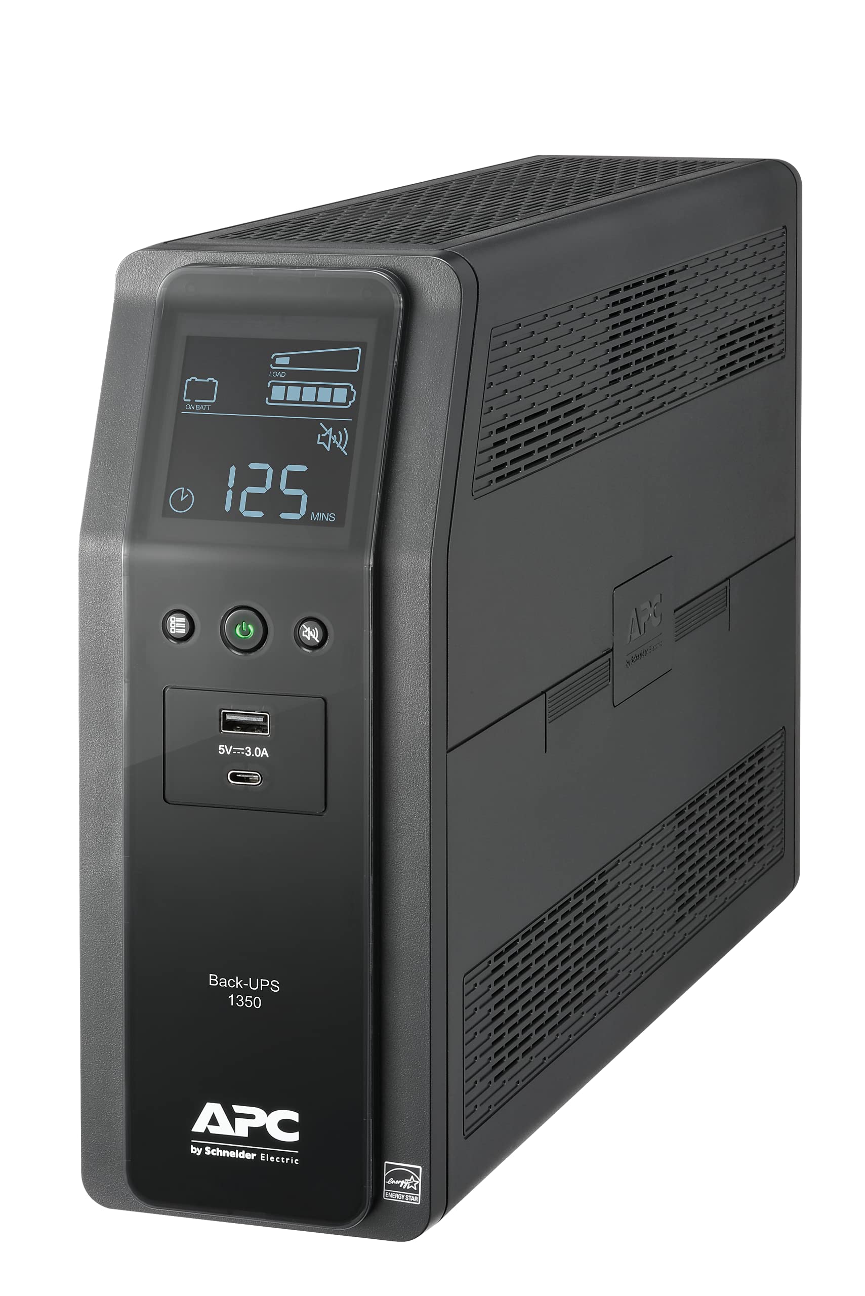 APC BN1350M2 Back-UPS PRO BN Series Battery Backup System, 10 Outlets, 1,350 VA, 1,080 J