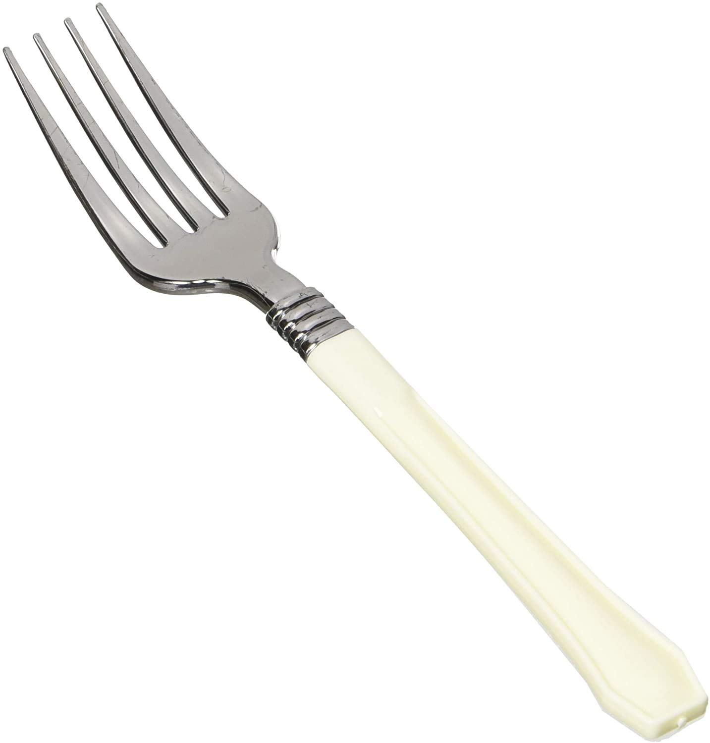 Amscan Classic Choice Premium Cutlery Forks, Pack of 20, Vanilla Créme