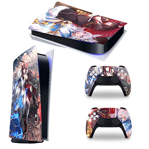 Anime Shooter Game - PS5 Skin Console and 2 Controller, Vinyl Decal Sticker Full Cover Protective ( Only fit PlayStation 5 regular)