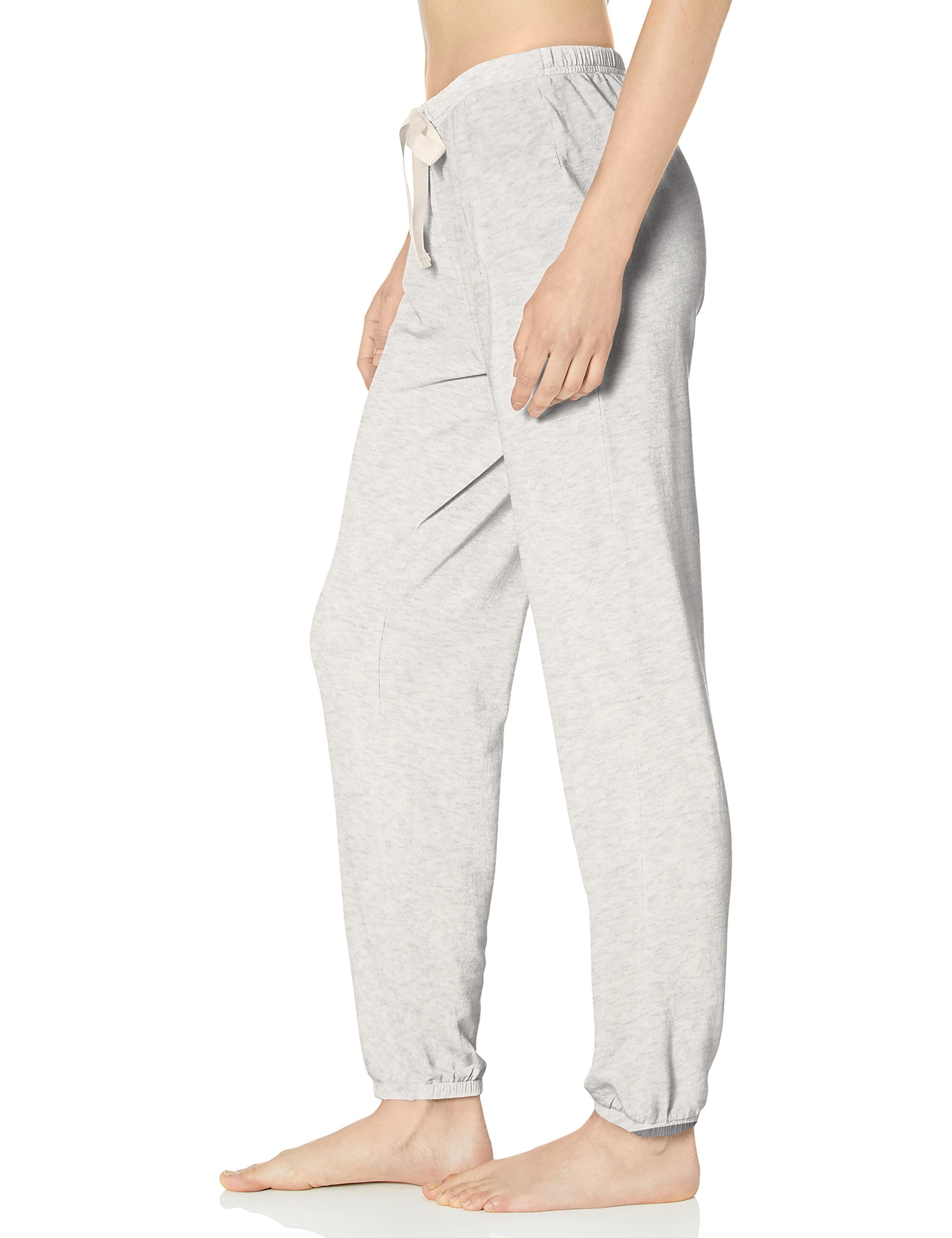 Amazon Essentials Women's Lightweight Lounge Terry Jogger Pajama Pant (Available in Plus Size), Pale Grey, Medium