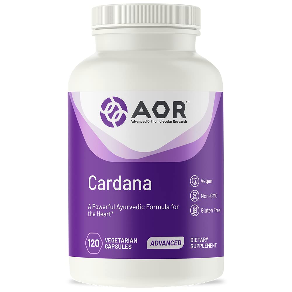 AOR, Cardana, A powerful Ayurvedic formula for cardiovascular health, 120 Capsules (60 Servings)