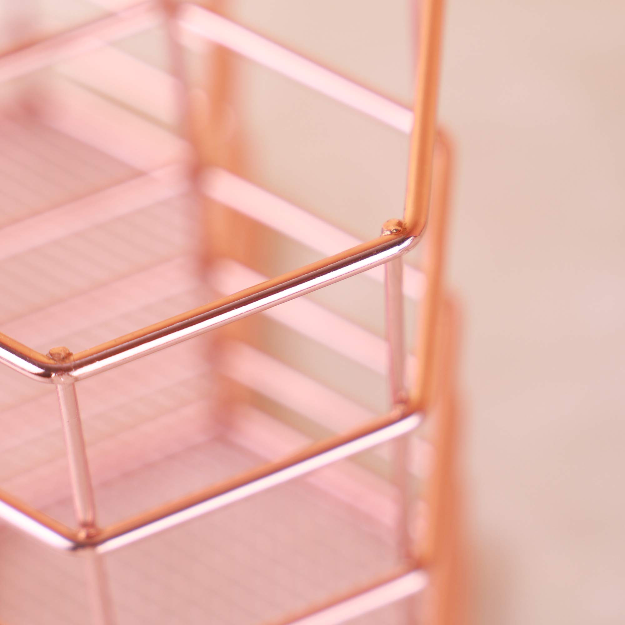 ANNE'S GIVERNY Makeup Brush Holder Metal Organizer Golden Rose Cosmetic Storage Beauty Sponges Blender holder Display