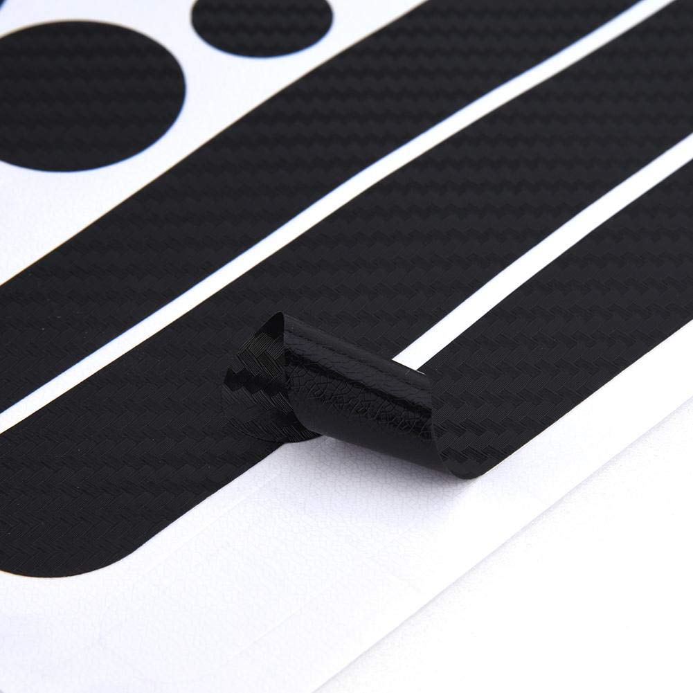 Alomejor Bicycle Decal Stickers Chainstay and Frame Protector Kit for Mountain Bike Road Bike Chain Protective Black(Black)