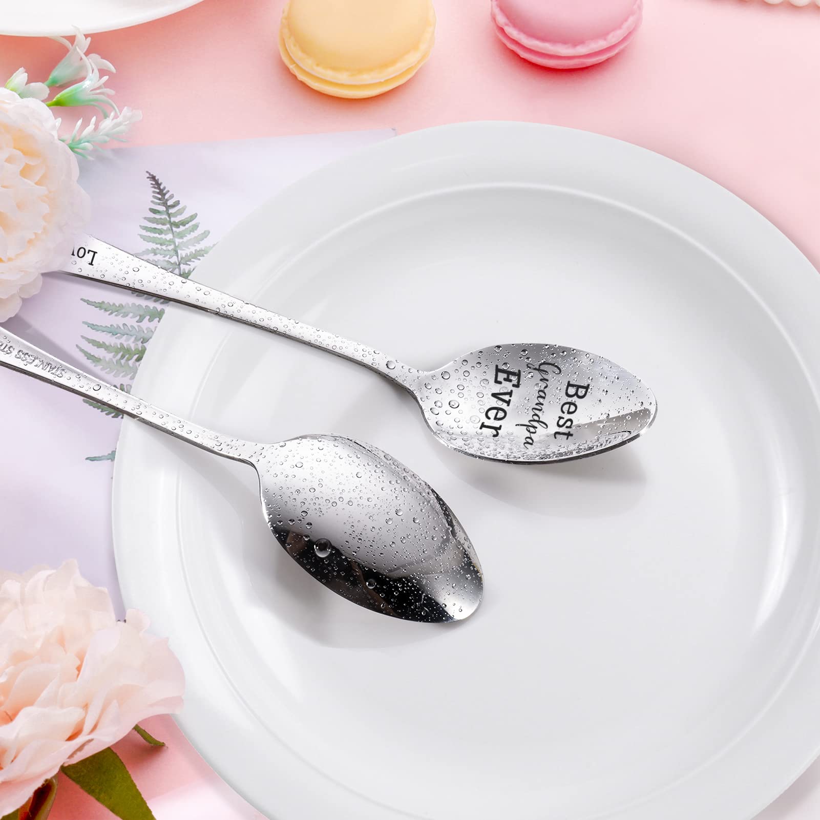 Atdesk Custom Spoon, Stainless Steel Coffee Spoon, Engraved Name Ice Cream Spoon, Anniversary Birthday Christmas Gifts, Mirror Finished & Dishwasher Safe (1)