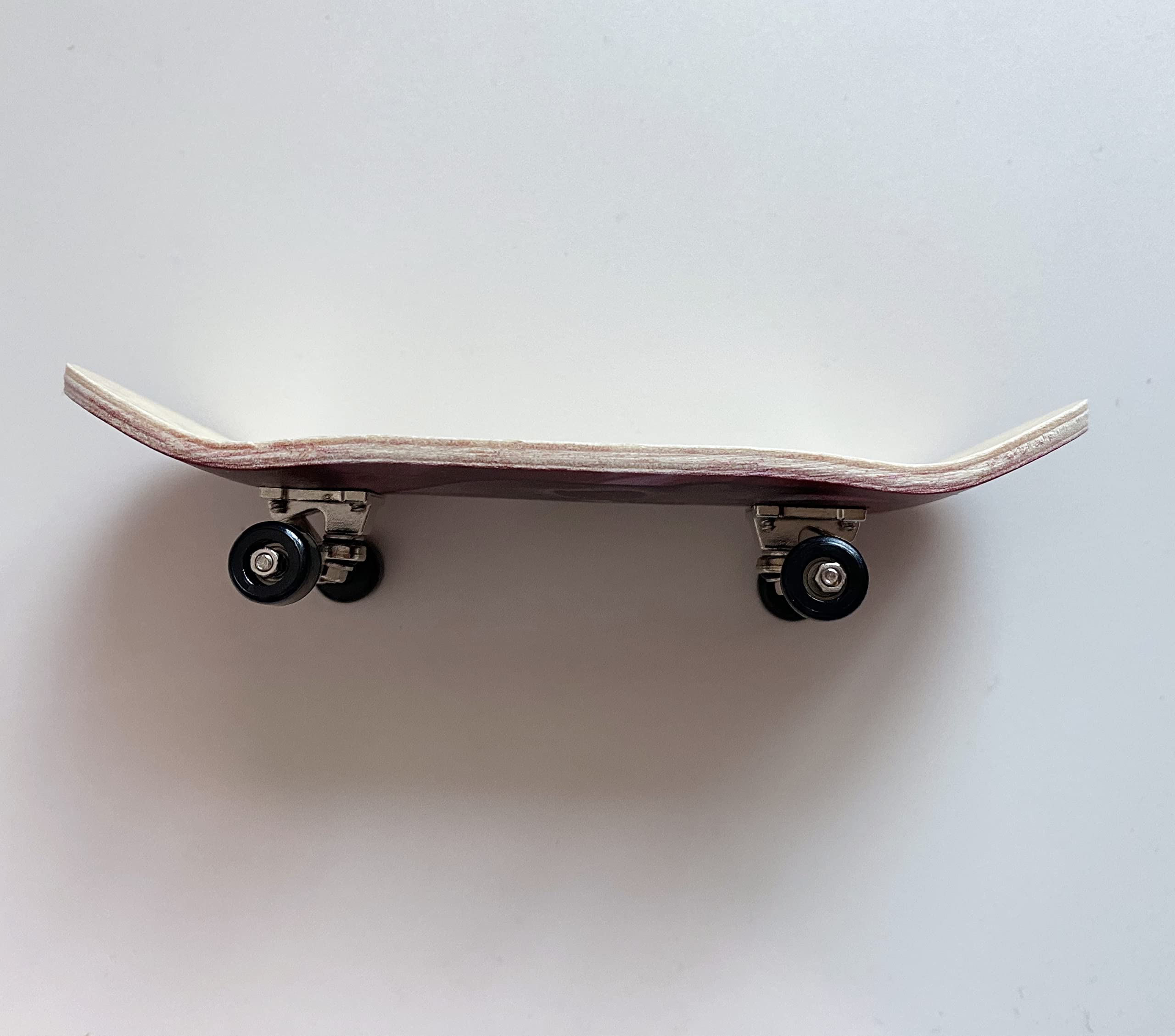 AEGLOS Fingerboard Complete Maple Wooden Finger Skateboard Pro Mini Skateboards for Adults and Kids - 30mm x 100mm(Dental Skull)