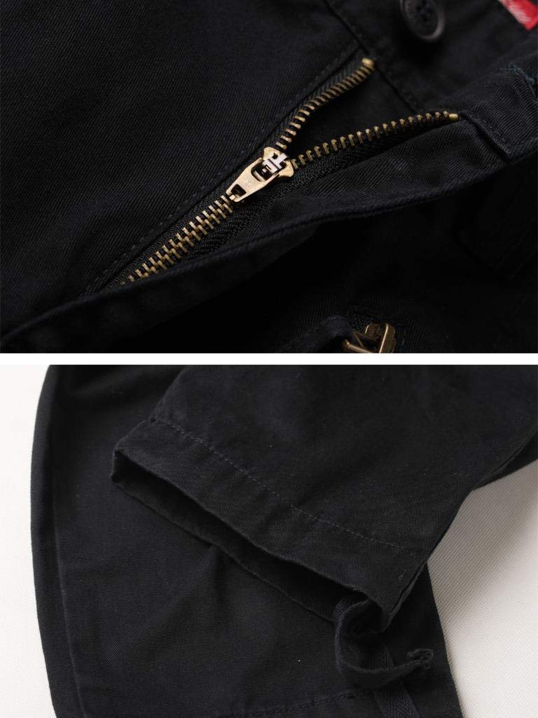 AKARMY Womens Cargo Pants with Pockets Outdoor Casual Ripstop Camo Military Combat Construction Work Pants Black