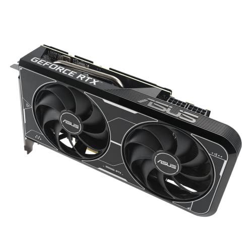 ASUS Dual NVIDIA GeForce RTX 3060 Ti OC Edition Graphics Card (PCIe 4.0, 8GB GDDR6X Memory, HDMI 2.1, DisplayPort 1.4a, 2-Slot Design, Axial-tech Fan Design, 0dB Technology, and More)