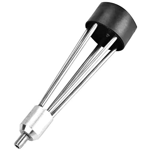 Beiersa 5 feet Long Stainless Steel Telescopic Rod 5-Prong Harpoon, Replaceable Harpoon, Replacement Diameter 8MM, Telescopic Rod can be Adjusted in 5 Sizes (5 Fork with Telescopic Handle)