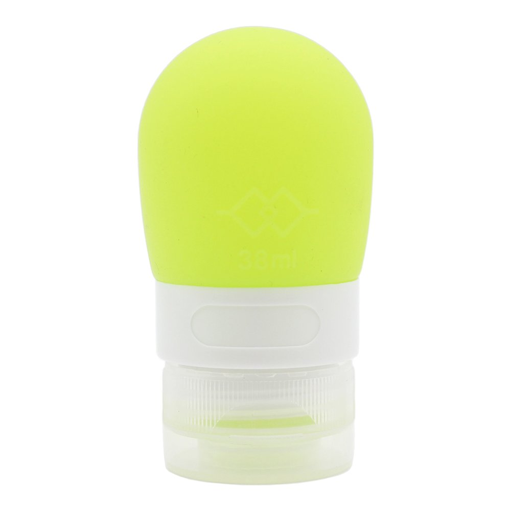 Mziart Portable Soft Silicone Travel Bottles Travel Containers(1.3OZ, Pack of 3)