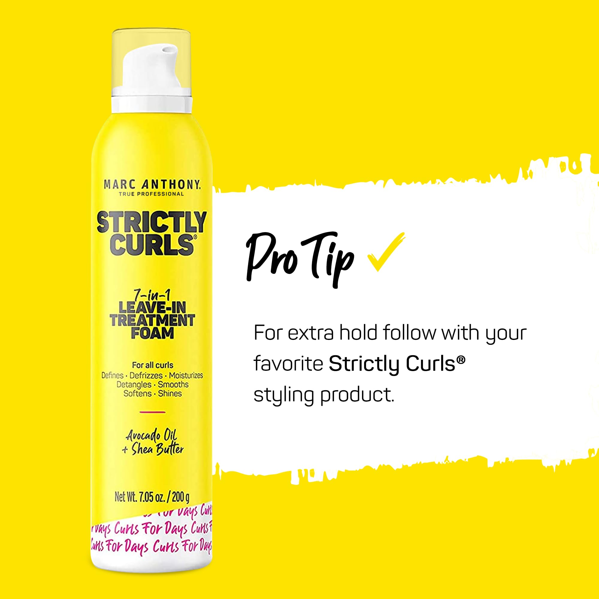 Marc Anthony Curly Hair Spray, Strictly Curls - Curl Booster Removes Frizz, Repels Humidity & Holds Bouncy Curls - Vitamin E & Hydrolyzed Silk Hairspray Add Bounce & Volume - 8.1 Fl Oz