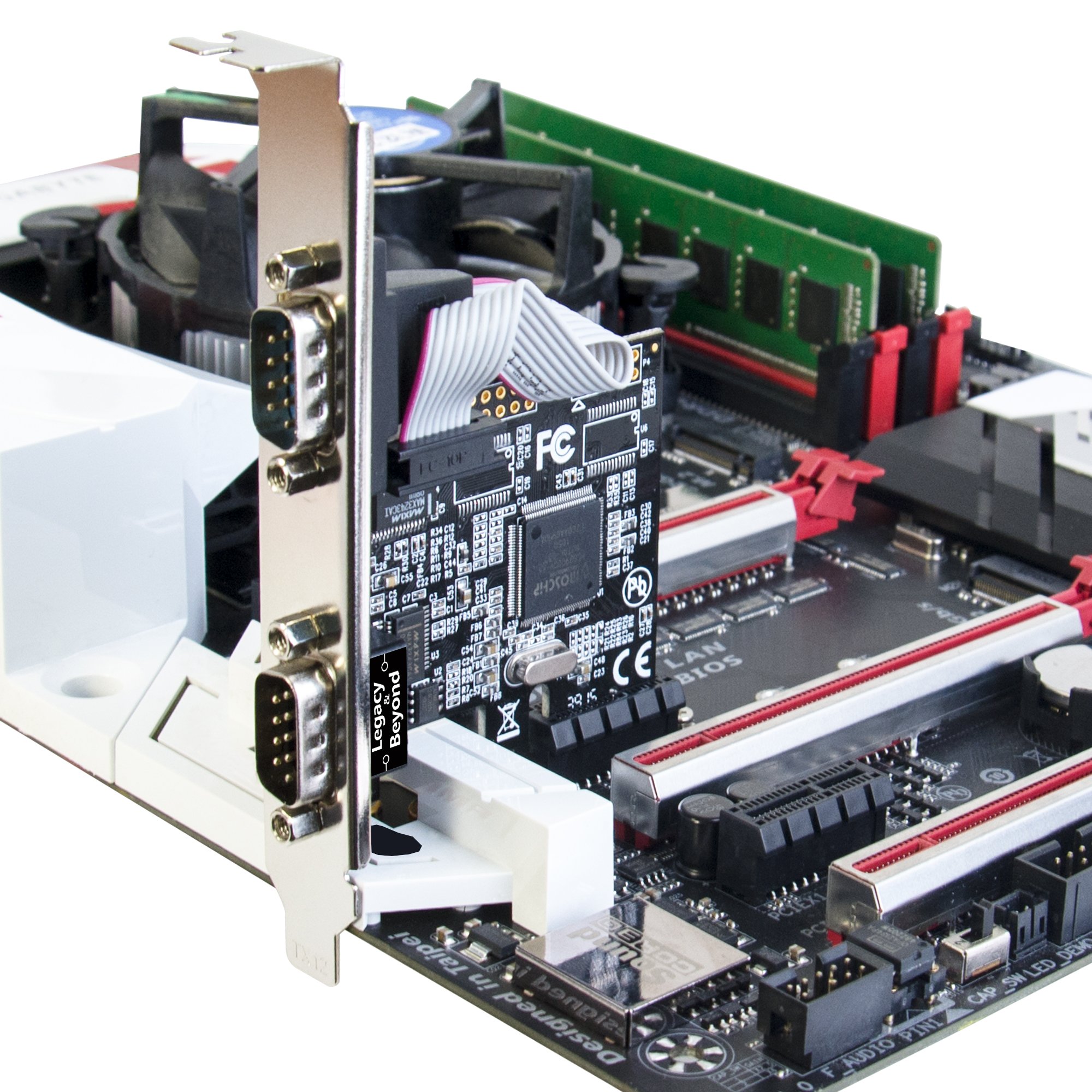 SIIG Legacy and Beyond Series 2 Port (Dual) Serial / RS-232 PCIe Card with 16C550 UART