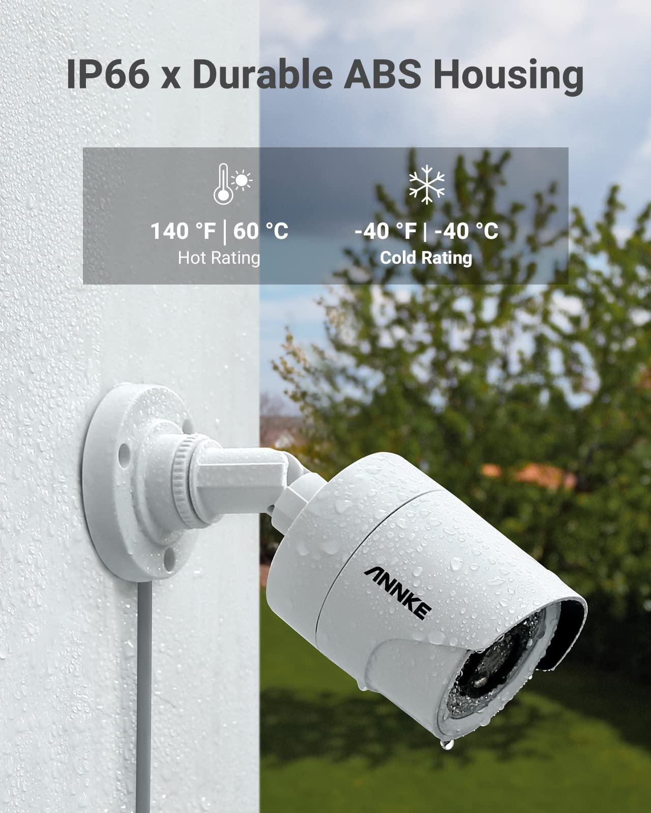 ANNKE Security Camera System, 3K Lite 5-in-1 H.265+ 8CH DVR with 1TB Hard Drive and (4) 1080p (2MP) Weatherproof Surveillance Wired Cams, AI Human/Vehicle Detection, 100ft Night Vision, Email Alert