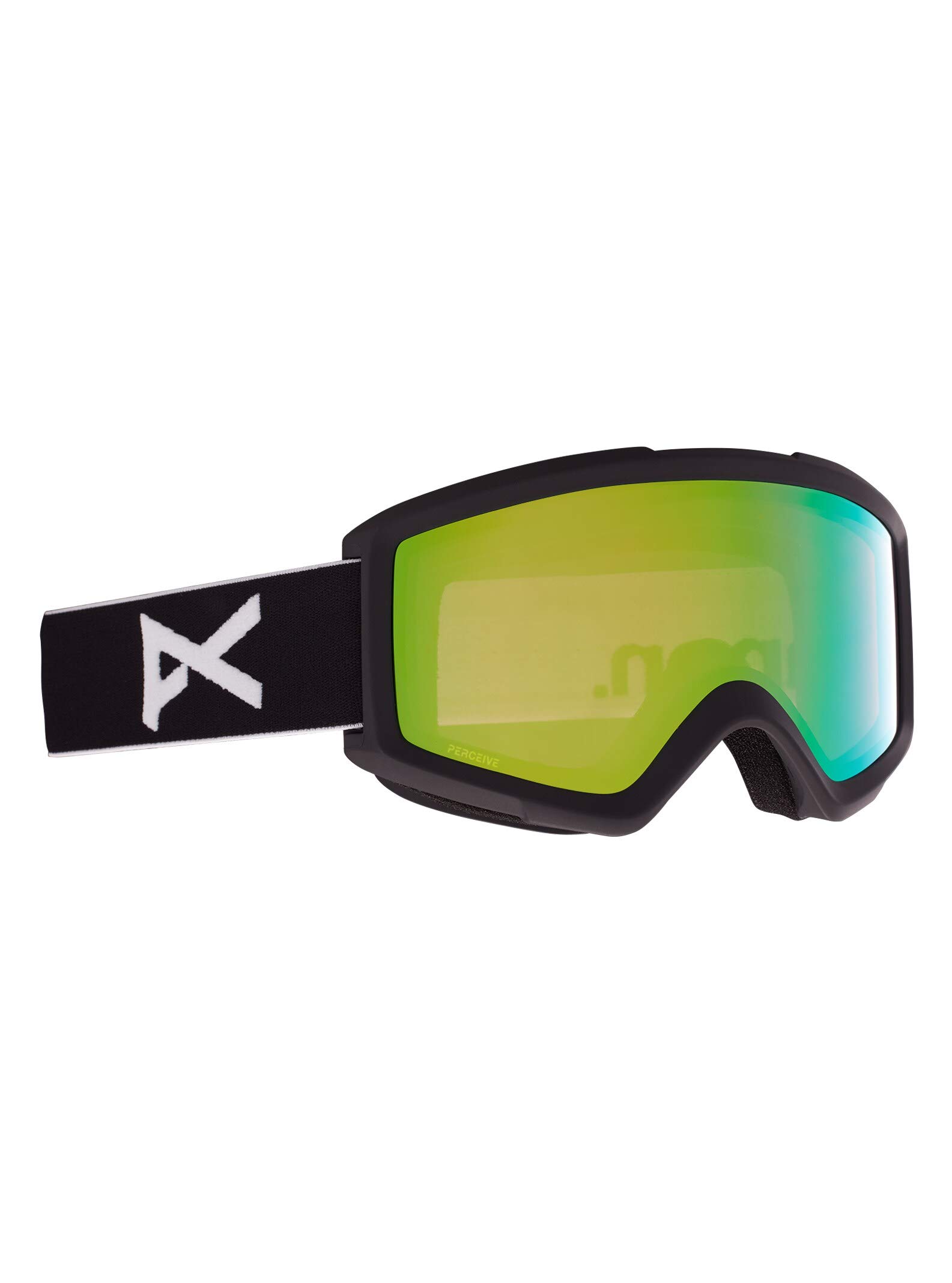 Anon Men's Helix 2.0 Goggle PERCEIVE with Spare Lens, Black / Perceive Variable Green