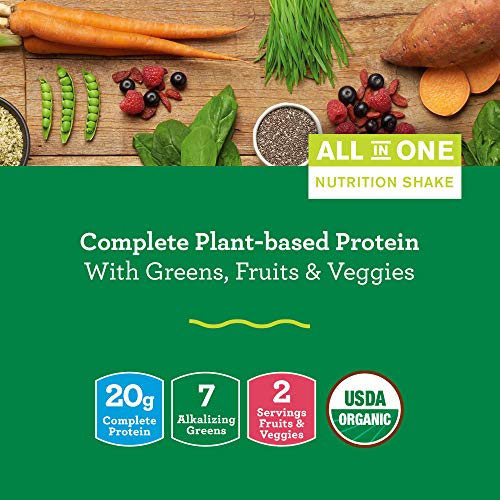 Amazing Grass Protein Superfood: Vegan All-in-One Nutrition Shake with Beet Root Powder, Unflavored, 23.2 Oz