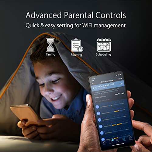 ASUS AX6100 WiFi 6 Gaming Mesh Router (RT-AX92U 2 Pack) - Tri-Band Gigabit Wireless Internet Router, Gaming & Streaming, AiMesh Compatible, Included Lifetime Internet Security, Adaptive QoS