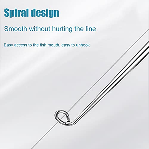 Awakingdemi 2pcs Stainless Steel Fishing Hook Extractor Fish Hook Quick Removal Device Tools Portable Fish Hooks Detacher Remover Fishing Accessories