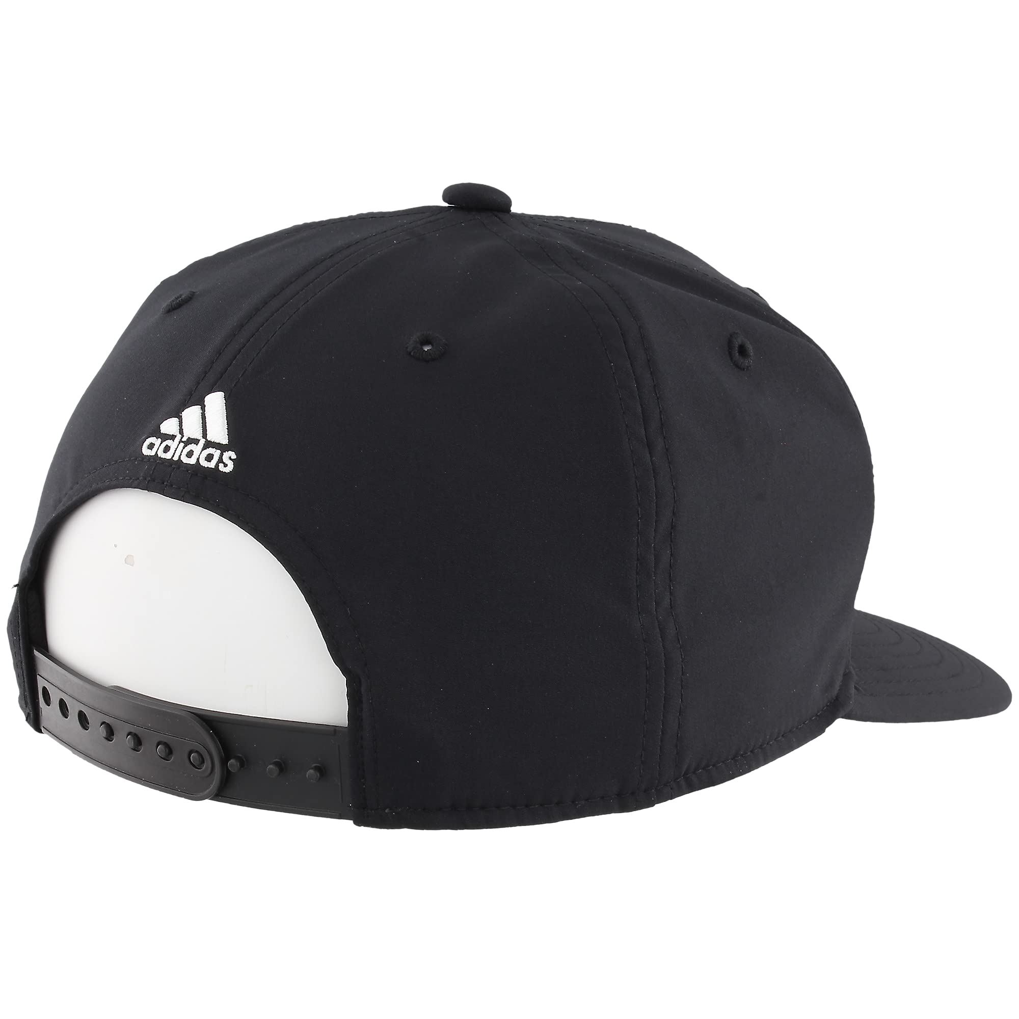 adidas Men's Three Bar Structured Snapback Adjustable Fit Cap, Grey Six/Black/Grey Four, One Size