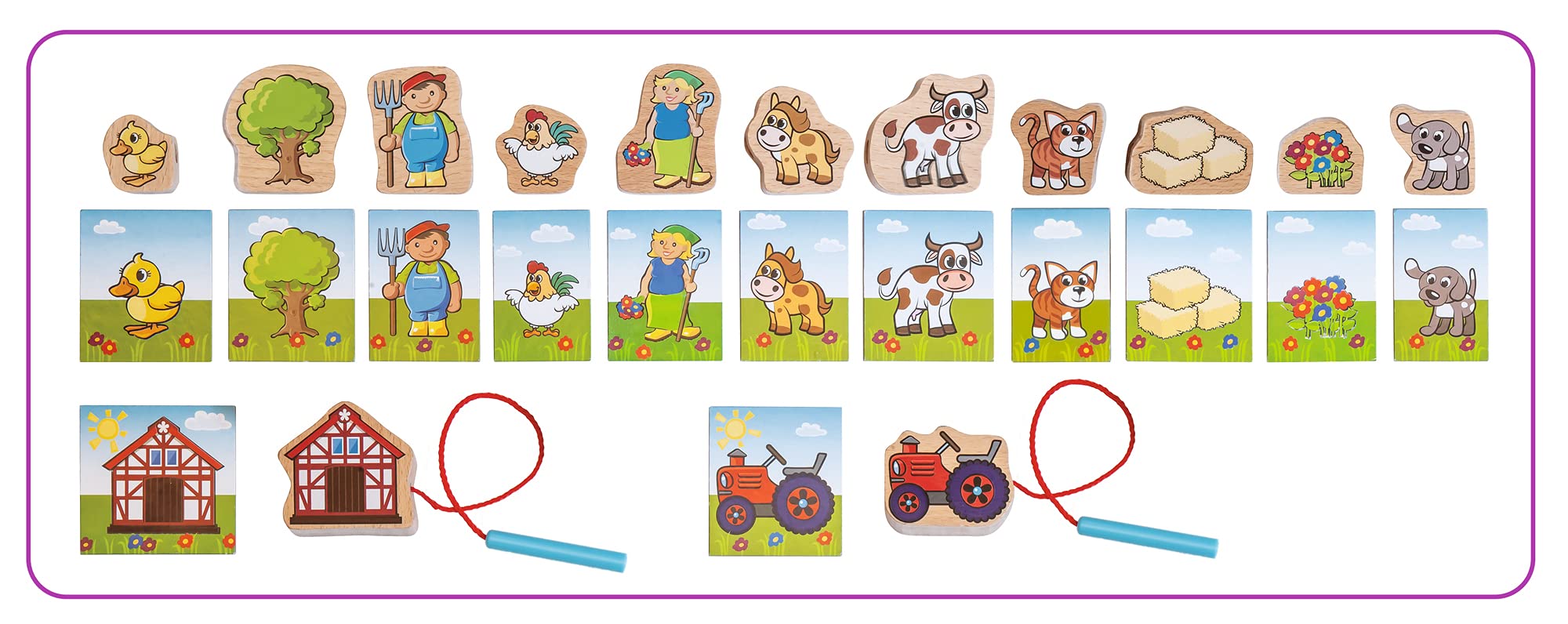 Eichhorn 100005200 Threading Game Multi-Coloured