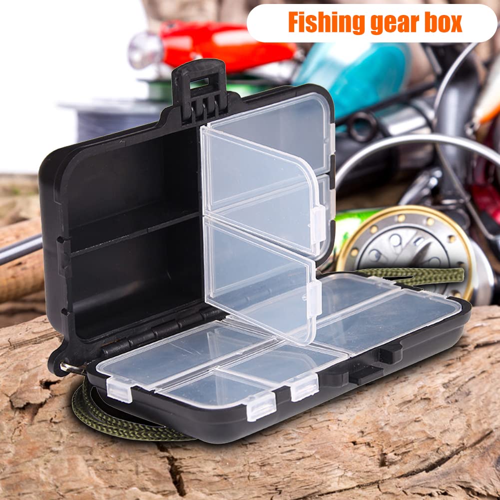Awakingdemi Waterproof 9 Compartments Storage Trays Case Fishing Tackle Lure Bait Box Hooks Organizer Container Fishing Accessories