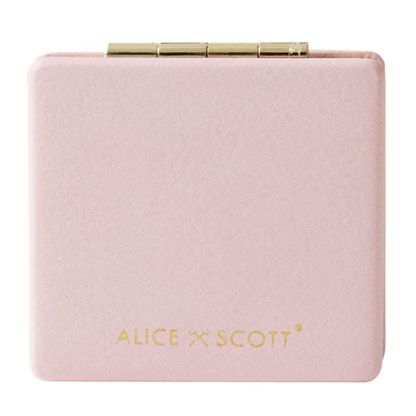 Alice Scott Portico Designs Compact Mirrors London Small Cosmetic Mirror, 2.8" x 2.8", Game Face