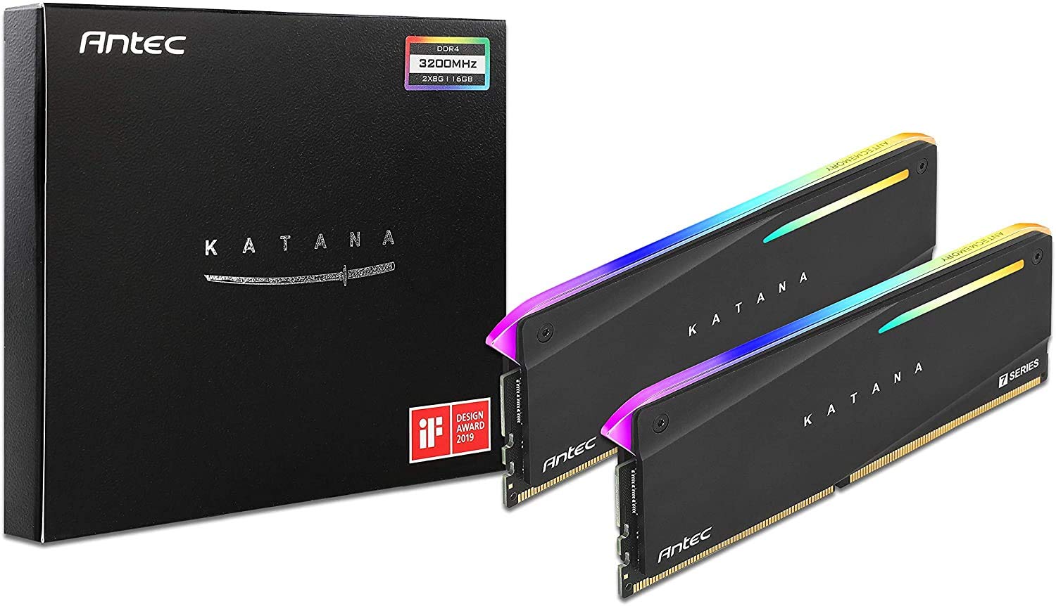 Antec Katana RGB Memory, 16GB (2x8GB) DDR4 3600 (PC4-28800) C18 Desktop