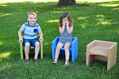 Children's Factory 3-in-1 Cube Chair for Kids, Flexible Seating Classroom Furniture, 1-Pack, Sky Blue