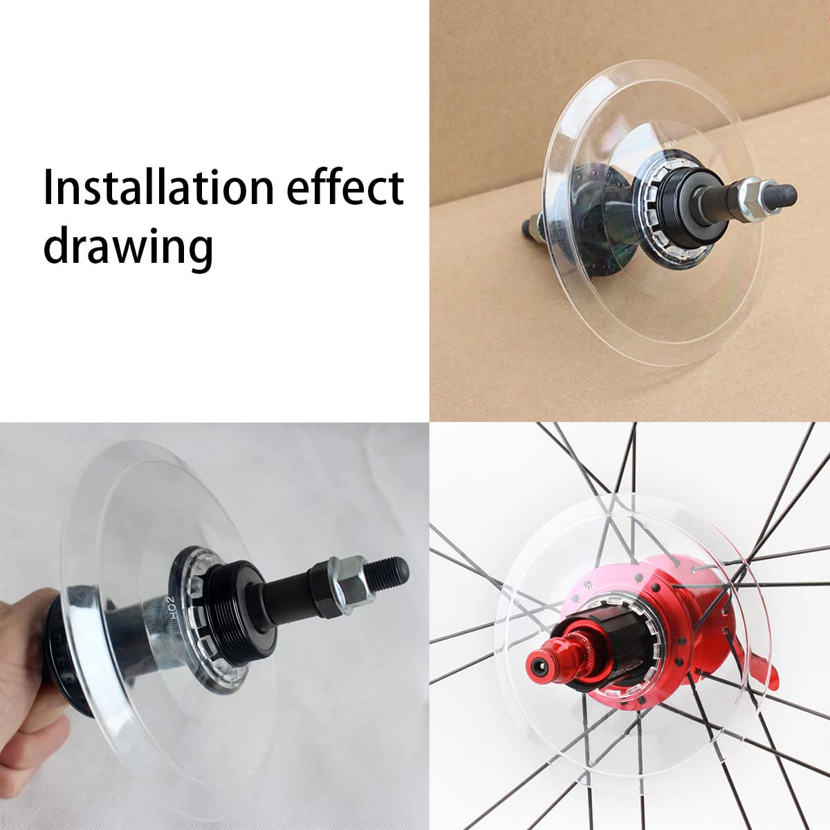 AYLIFU Free Wheel Spoke Protector, Diameter 138mm Bicycle Flywheel Protector; Universal Mountain Bike Spoke Protector Suitable for Mountain Bikes and Road Bikes (1pcs