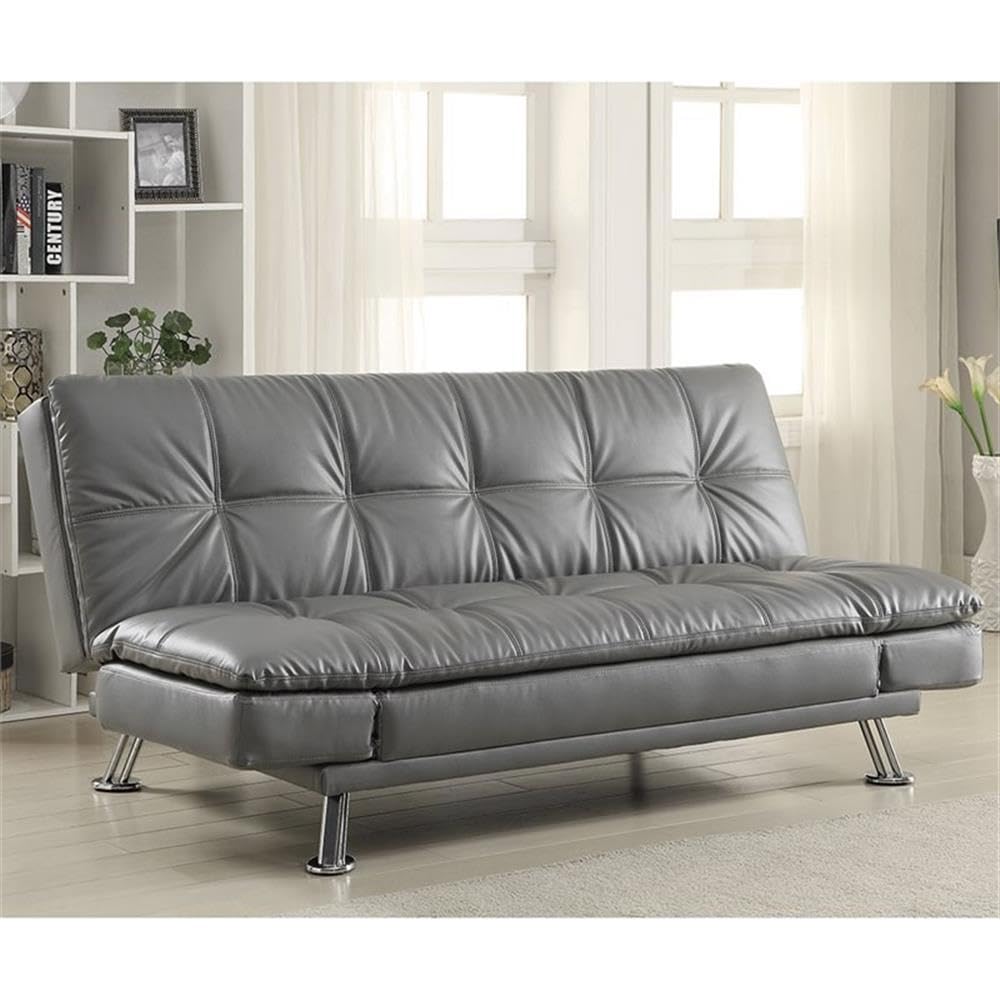 Coaster Home Furnishings Dilleston Tufted Back Upholstered Sofa Bed Grey