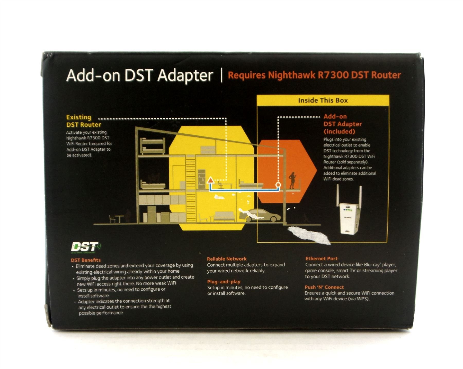 Netgear DST6501-100NAS - Dead Spot Terminator Wireless Adapter - White