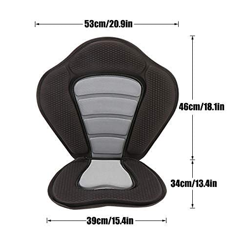 Apurioni Kayak Seat with Back Support Adjustable Straps and Deluxe Padded Cushion with Waterproof Storage Bag