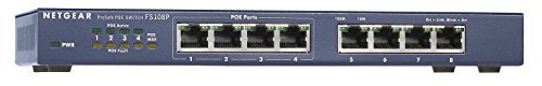 Netgear NET-FS108PNA NETGEAR 8 Port 10/100 Switch w/4 POE