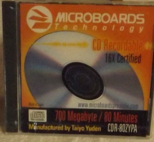 Microboards Technology CD Recordable 16X Certified 700 Megabyte/80 Minutes Compact Disc