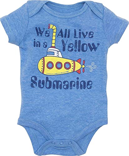 Lyrics by Lennon and McCartney Newborn Baby Boys 5 Pack Short Sleeve Bodysuits Multi 3-6 Months