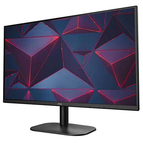 AOC 24B2XH 24" Full HD IPS Monitor, 3-Sided Frameless & Ultra Slim HDMI and VGA inputs, Lowblue Mode, VESA compatible,Black (Renewed)
