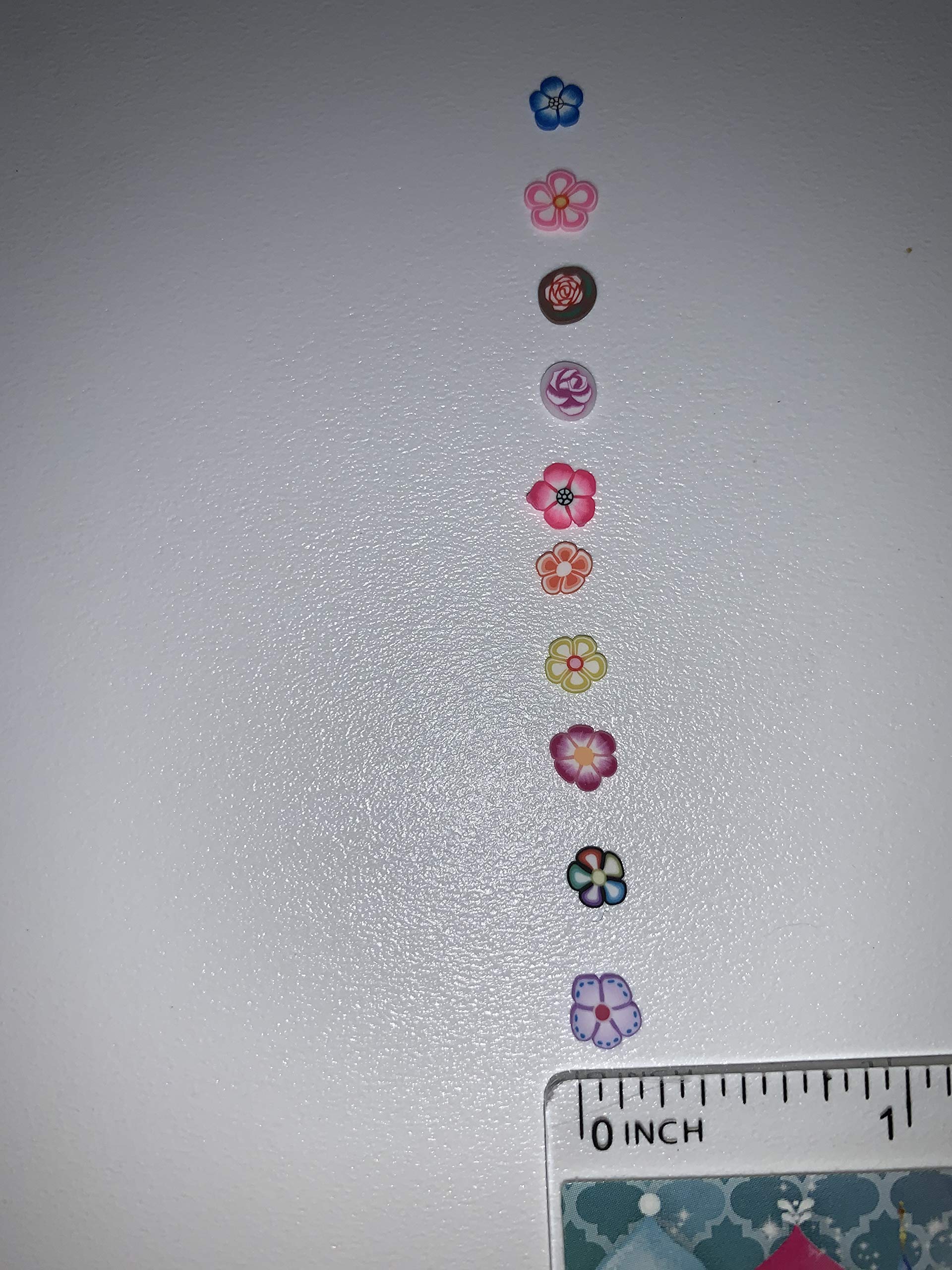 Fake Mini Flowers Slices Polymer Clay for Slime Putty Scrapbooking Embellishments Decorations Nails Arts and Crafts Decoration