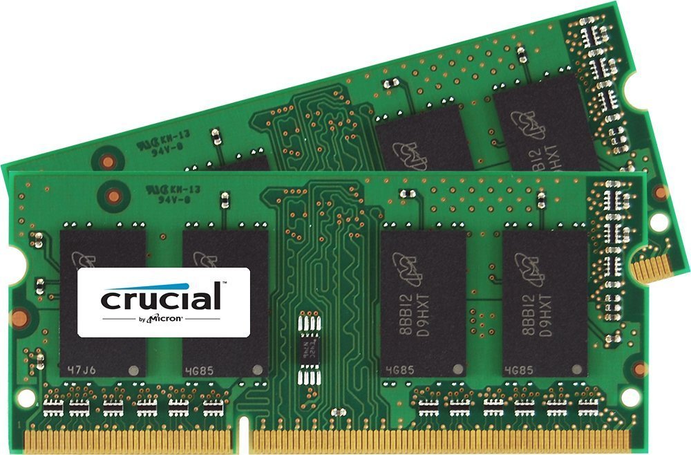New Crucial 16GB Kit (8GBx2) DDR3/DDR3L-1600 MHz (PC3-12800) CL11 204-Pin SODIMM Memory for Mac CT2K8G3S160BM / CT2C8G3S160BM