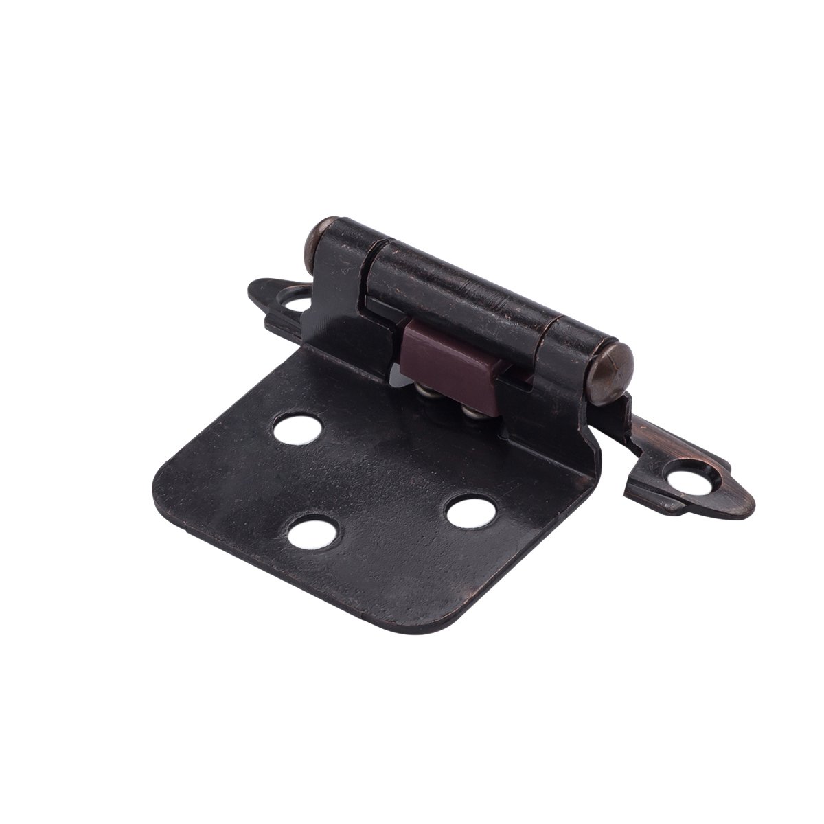 Amazon Basics AB-4010 Hinges, 1/2 inch Overlay, Oil Rubbed Bronze