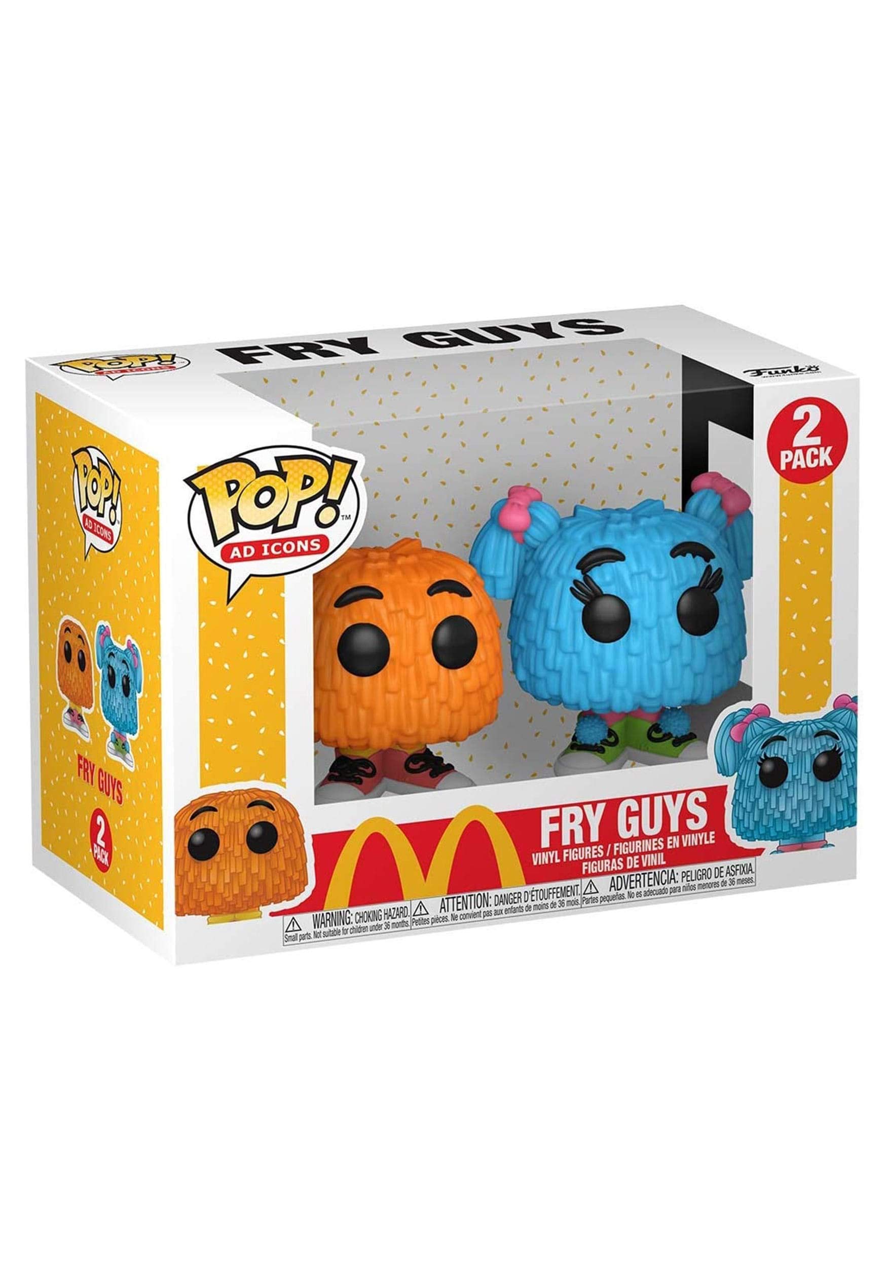 Funko Pop! Ad Icons: McDonald's - 2 Pack Fry Guy (Orange & Blue)