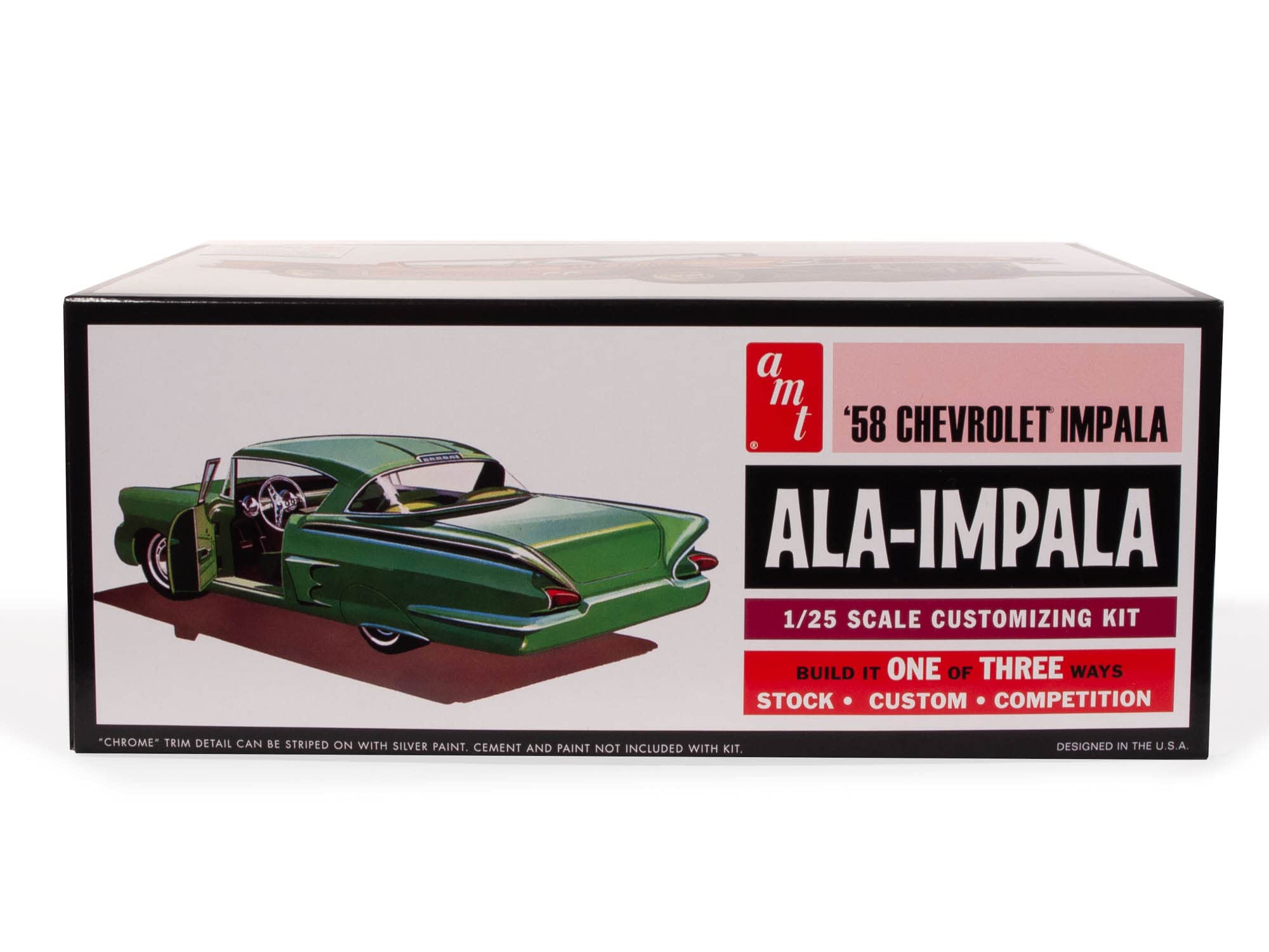 AMT 1958 Chevy Impala Hardtop Ala Impala 1:25 Scale Model Kit