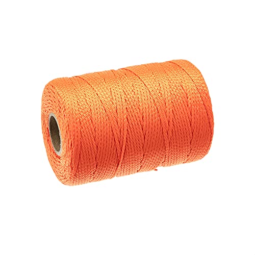 Amazon Basics Braided Mason Twine, Moisture, Oil, Acid Resistant - #18 x 500 Foot (1.5 mm x 150 m), Orange