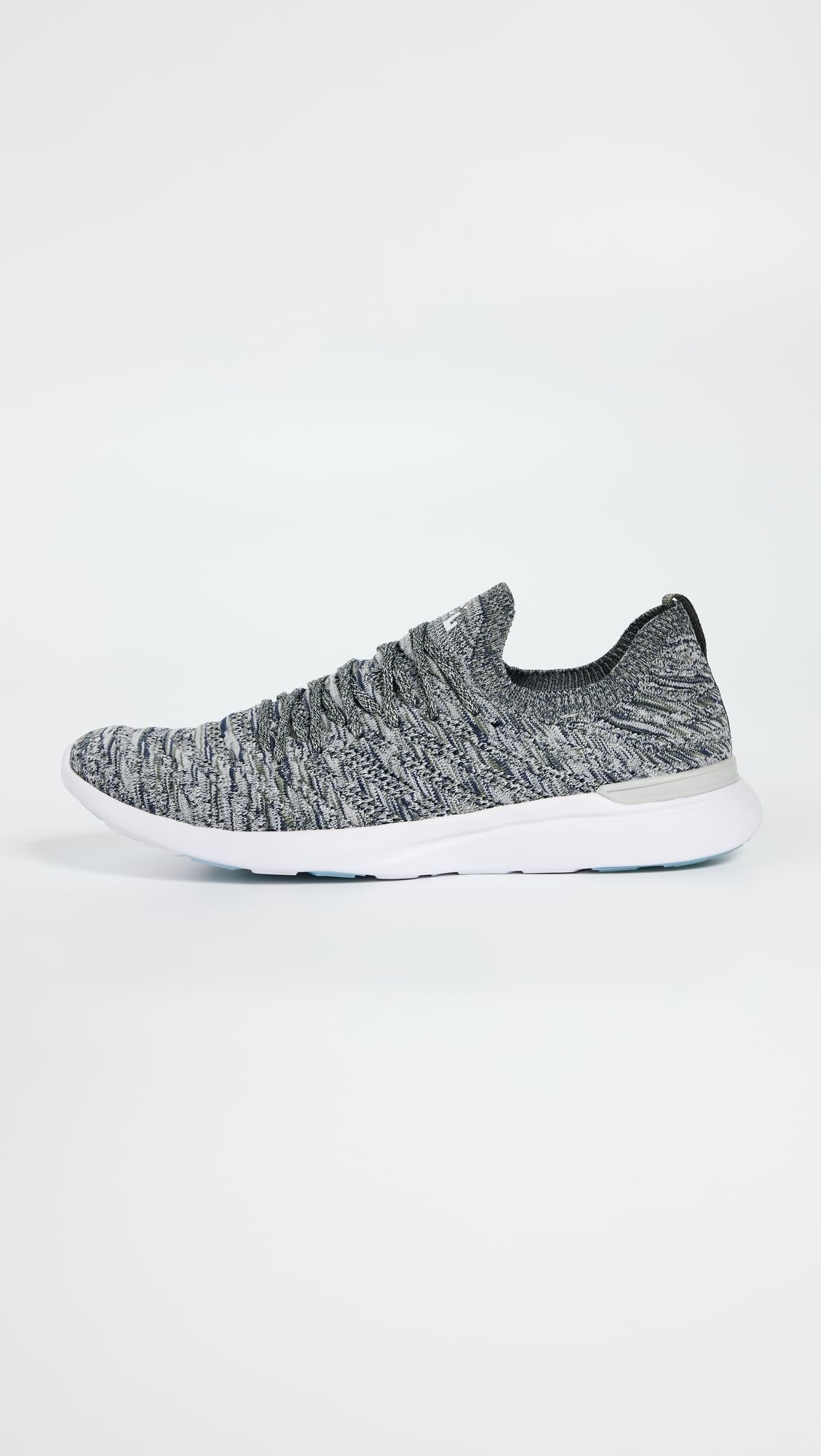 APL: Athletic Propulsion Labs Men's TechLoom Wave Sneakers, Steel Grey/Navy/Fatigue, 10 Medium US