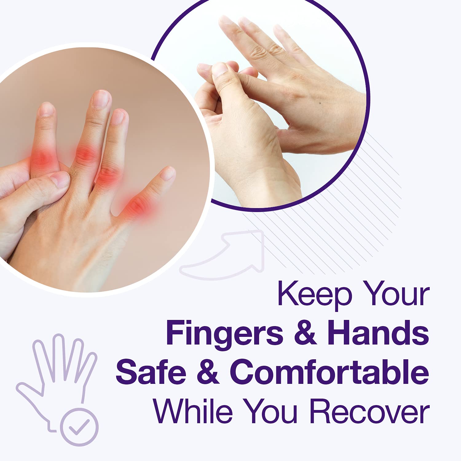 Armor Aluminum Baseball Finger Straightening Splint with Foam Lining to Immobilize Jammed Fingers, Mallet Injuries, or Knuckle Fractures