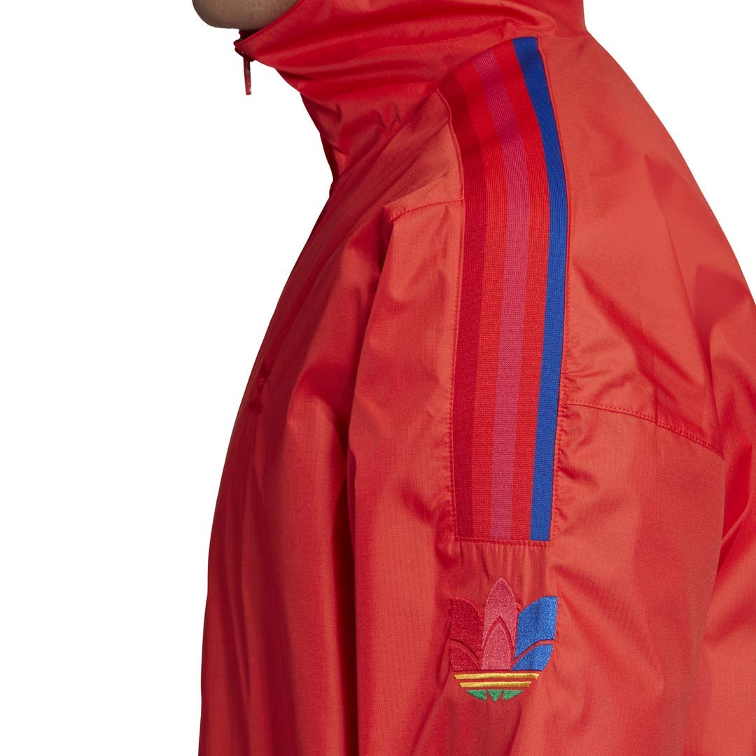 adidas Originals Men's 3D Trefoil 3-Stripes Track Jacket, Active Red, XS