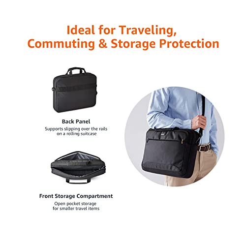 Amazon Basics 15.6-Inch Laptop and Tablet Shoulder Bag, Black - Pack of 10