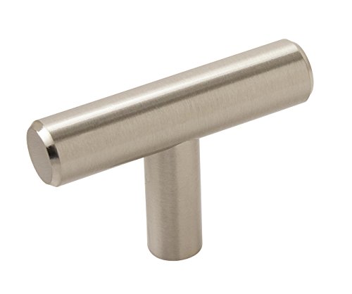 Amerock | Cabinet Knob | Sterling Nickel | 1-15/16 inch (49 mm) Length | Bar Pulls | 10 Pack | Drawer Knob | Cabinet Hardware