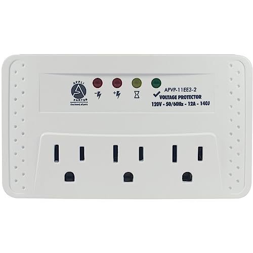 Appli Parts APVP-11EE3-2 Multiple Voltage Surge Protector 120 V 50-60 Hz 12 Amp 140 joules for Small Appliances